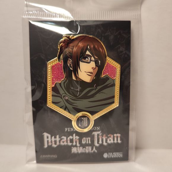 Crunchyroll | Jewelry | Attack On Titan Hange Zoe Golden Series Enamel ...